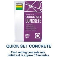 Quick Set Concreate: Saddingtons Building SuppliesSaddingtons